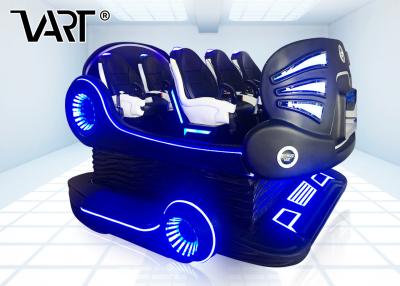 China 5.5kw Power Six Seat 9D Virtual Reality Cinema / VR Simulator with Immersive Games for sale