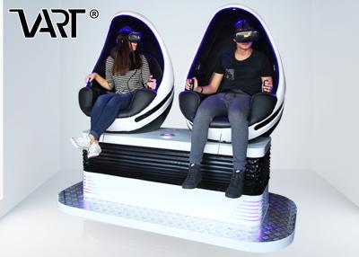 China Double Seats Amusement Game Machine / 9D VR Cinema Simulator For Theme Park for sale
