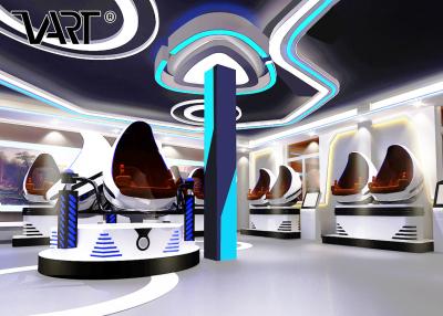 China 360 Degree Free Rotation Triple Seats 9D VR Egg Chair Virtual Reality Cinema With 2k VR Glasses for sale