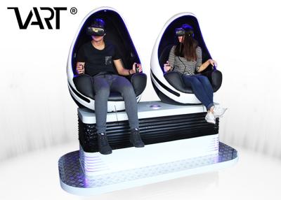 China 110V / 220V 4KW 2 Seats 9D Cinema Simulator For Theme Park Black Color for sale
