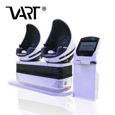 China Double Seats Egg 9D Virtual Reality Cinema Oculus Rift Dk2 , 9DVR High Definition White Color for sale