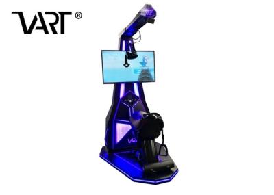 China Black Virtual Reality Game Devices With Shooting Games , 9D Vr Ride Machine For Fun for sale