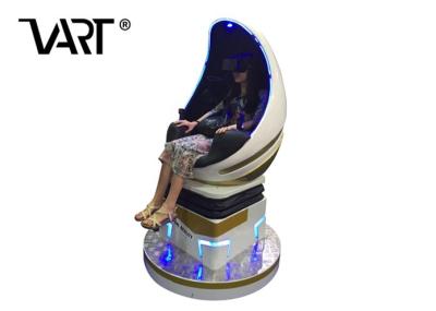China Single Seat 360 Degree Rotation 9D VR Cinema Chair For Adventure White and Black for sale