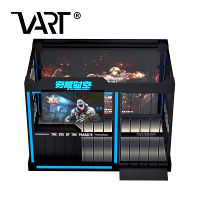 China Team Game Battlefront 9D VR Shooting Simulator with 360 Degree Zombie Scene for sale