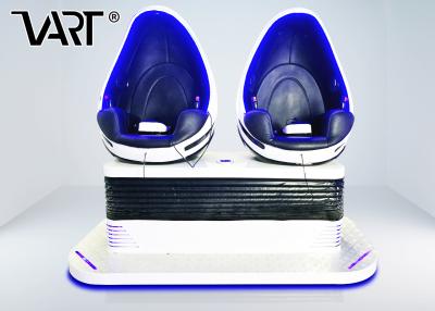 China 4.5KW Electric 2 Seats 9d VR Egg Chair / 9d Virtual Reality Cinema for sale