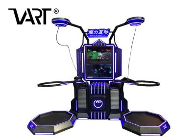 China Double Player Standing Virtual Reality VR Machine With 80pcs Interactive Shooting Games for sale