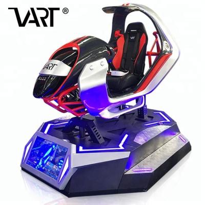 China Virtual Reality 5D / 7D / 9D Car Racing Simulator With Red or Blue Lighting for sale