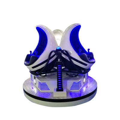 China Indoor VR Theme Park 360 Degree 9D VR 3 Seats Egg Cinema 9D VR Simulator for sale