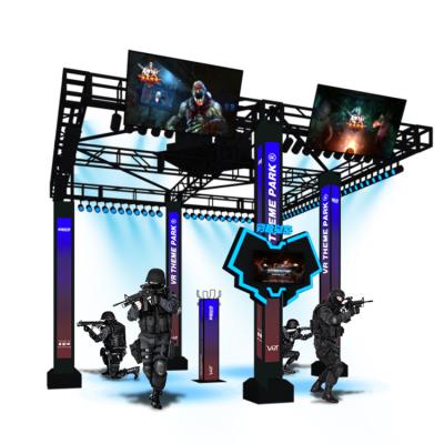 China English Version Theme Park Shooting Equipment VR Escape Room 4 Players for sale