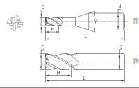 China P50 4 Flute Center Cutting End Mill for sale