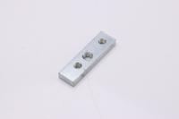 China Q235 Steel Metal Plate With Three Threaded Hole M8 for sale
