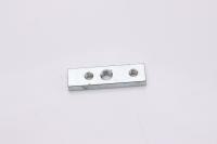 China Q235 Steel Metal Plate With Three Threaded Hole M8 for sale