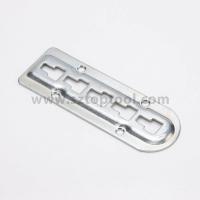 China Custom Stamped Metal Parts Steel Metal Plate Pressed With Holes for sale