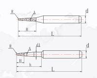China Conical Diamond Carbide Cutting Tool  For Processing Dentures for sale