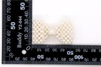 China Handmade beads,handmade bow High-grade imitation pearls,Glass bead shoe decoration  /Fashion shoe accessories for sale