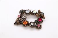 China Custom Colorful Shoe Ornaments Clips For Woman Black / Nickel / Gold Color for sale