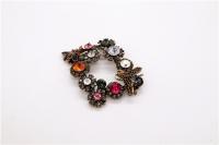 China Custom Colorful Shoe Ornaments Clips For Woman Black / Nickel / Gold Color for sale