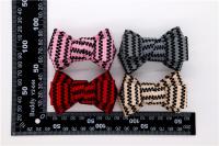 China girl shoe-trimmed bow/Chequered coloured bow/Handmade coloured bow Lace, ribbon, mesh Various colors for sale