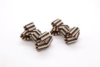 China girl shoe-trimmed bow/Chequered coloured bow/Handmade coloured bow Lace, ribbon, mesh Various colors for sale