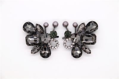 China shoe buckle shoe clips rhinestones shoes clips zinc alloy ,copper Gun,nickle,gold for sale