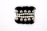 China Handmade beads,handmade bow High-grade imitation pearls,Glass bead shoe decoration /Fashion shoe accessories for sale