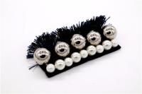 China Handmade beads,handmade bow High-grade imitation pearls,Glass bead shoe decoration /Fashion shoe accessories for sale