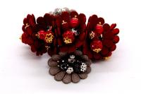 China Handmade beads,handmade bow High-grade imitation pearls,Glass bead shoe decoration /Fashion shoe accessories for sale