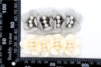 China Handmade beads,handmade bow High-grade imitation pearls,Glass bead shoe decoration /Fashion shoe accessories for sale