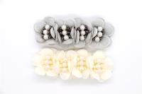 China Handmade beads,handmade bow High-grade imitation pearls,Glass bead shoe decoration /Fashion shoe accessories for sale