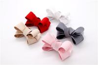 China Ribbon coloured bow-tied shoe flower,Handmade footwear ornaments and flower Thread ribbon Beige ,white,black,red ,blue for sale