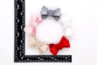 China Ribbon coloured bow-tied shoe flower,Handmade footwear ornaments and flower Thread ribbon Beige ,white,black,red ,blue for sale