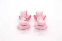 China Ribbon coloured bow-tied shoe flower,Handmade footwear ornaments and flower Thread ribbon Beige ,white,black,red ,blue for sale