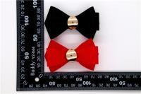 China Ribbon coloured bow-tied shoe flower,Handmade footwear ornaments and flower Thread ribbon Beige ,white,black,red ,blue for sale