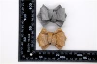 China Ribbon coloured bow-tied shoe flower,Handmade footwear ornaments and flower Thread ribbon Beige ,white,black,red ,blue for sale