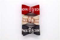 China Ribbon coloured bow-tied shoe flower,Handmade footwear ornaments and flower Thread ribbon Beige ,white,black,red ,blue for sale