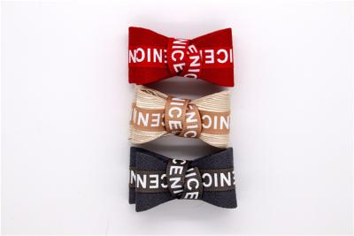 China Ribbon coloured bow-tied shoe flower,Handmade footwear ornaments and flower Thread ribbon Beige ,white,black,red ,blue for sale