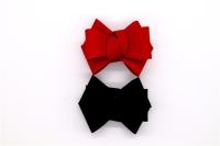 China Ribbon coloured bow-tied shoe flower,Handmade footwear ornaments and flower Thread ribbon Beige ,white,black,red ,blue for sale