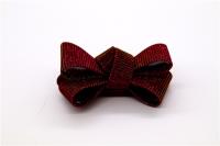 China Ribbon coloured bow-tied shoe flower,Handmade footwear ornaments and flower Thread ribbon Beige ,white,black,red ,blue for sale