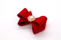 China Ribbon coloured bow-tied shoe flower,Handmade footwear ornaments and flower Thread ribbon Beige ,white,black,red ,blue for sale