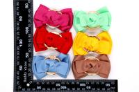 China Ribbon coloured bow-tied shoe flower,Handmade footwear ornaments and flower Thread ribbon Beige ,white,black,red ,blue for sale
