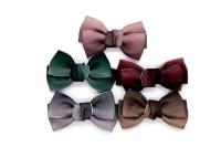 China Ribbon coloured bow-tied shoe flower,Handmade footwear ornaments and flower Thread ribbon Beige ,white,black,red ,blue for sale