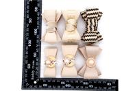 China Ribbon coloured bow-tied shoe flower,Handmade footwear ornaments and flower Thread ribbon Beige ,white,black,red ,blue for sale