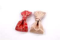 China Ribbon coloured bow-tied shoe flower,Handmade footwear ornaments and flower Thread ribbon Beige ,white,black,red ,blue for sale