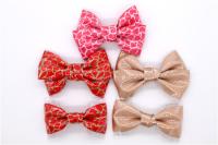 China Ribbon coloured bow-tied shoe flower,Handmade footwear ornaments and flower Thread ribbon Beige ,white,black,red ,blue for sale