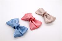 China Ribbon coloured bow-tied shoe flower,Handmade footwear ornaments and flower Thread ribbon Beige ,white,black,red ,blue for sale