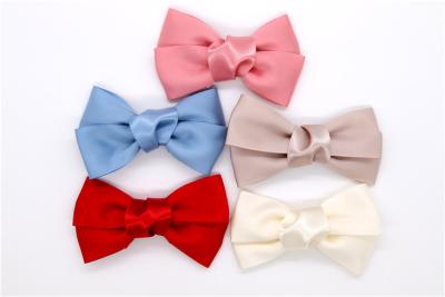 China Ribbon coloured bow-tied shoe flower,Handmade footwear ornaments and flower Thread ribbon Beige ,white,black,red ,blue for sale