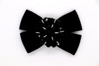 China Ribbon coloured bow-tied shoe flower,Handmade footwear ornaments and flower Thread ribbon Beige ,white,black,red ,blue for sale
