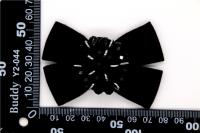 China Ribbon coloured bow-tied shoe flower,Handmade footwear ornaments and flower Thread ribbon Beige ,white,black,red ,blue for sale
