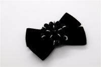 China Ribbon coloured bow-tied shoe flower,Handmade footwear ornaments and flower Thread ribbon Beige ,white,black,red ,blue for sale