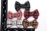 China Ribbon coloured bow-tied shoe flower,Handmade footwear ornaments and flower Thread ribbon Beige ,white,black,red ,blue for sale